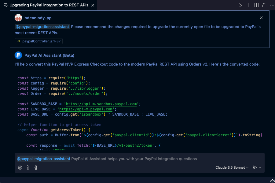 PayPal Community Blog | PayPal’s AI-Powered Tool for Developers using Visual Studio Code